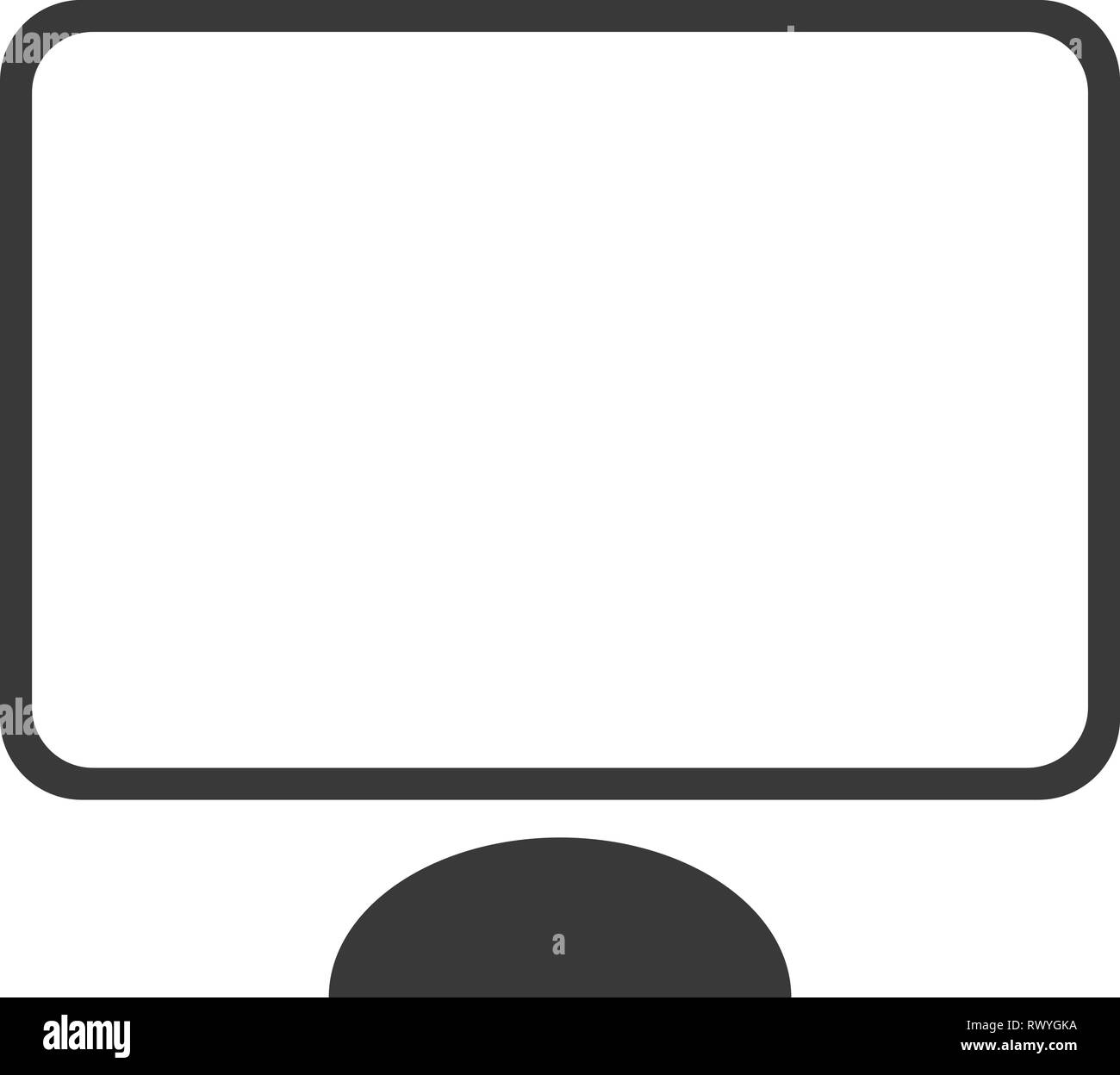 Simple flat vector design of a computer icon Stock Vector Image & Art ...