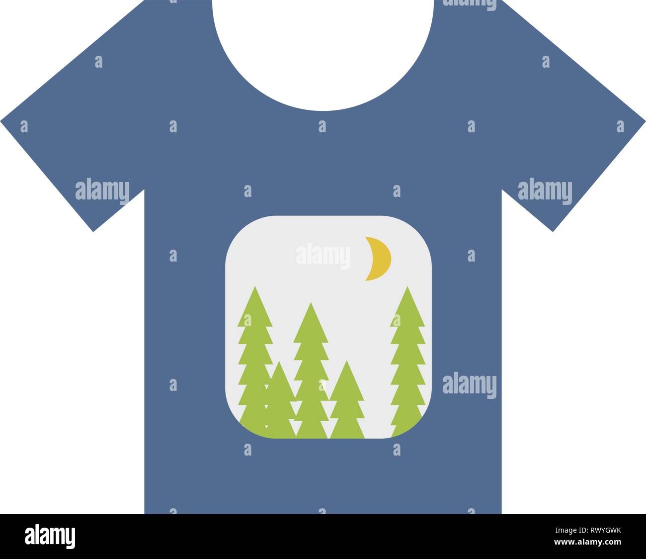 Simple T shirt design for print on demand concept in vector Stock ...