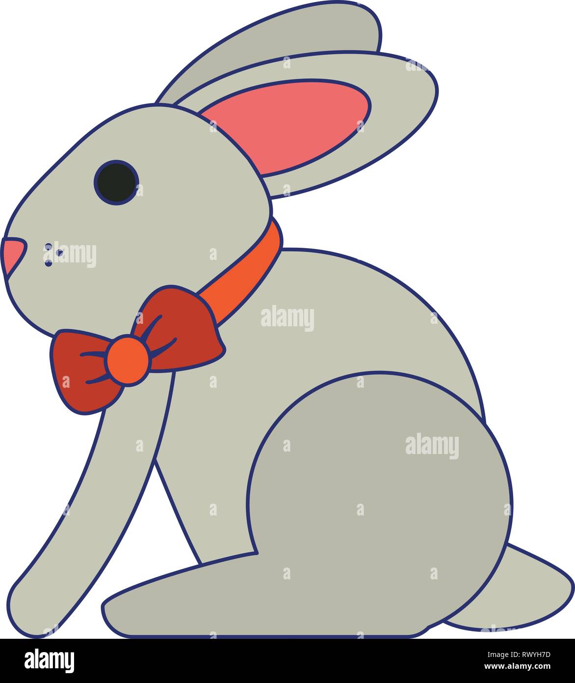 Cute rabbit cartoon Stock Vector Image & Art - Alamy