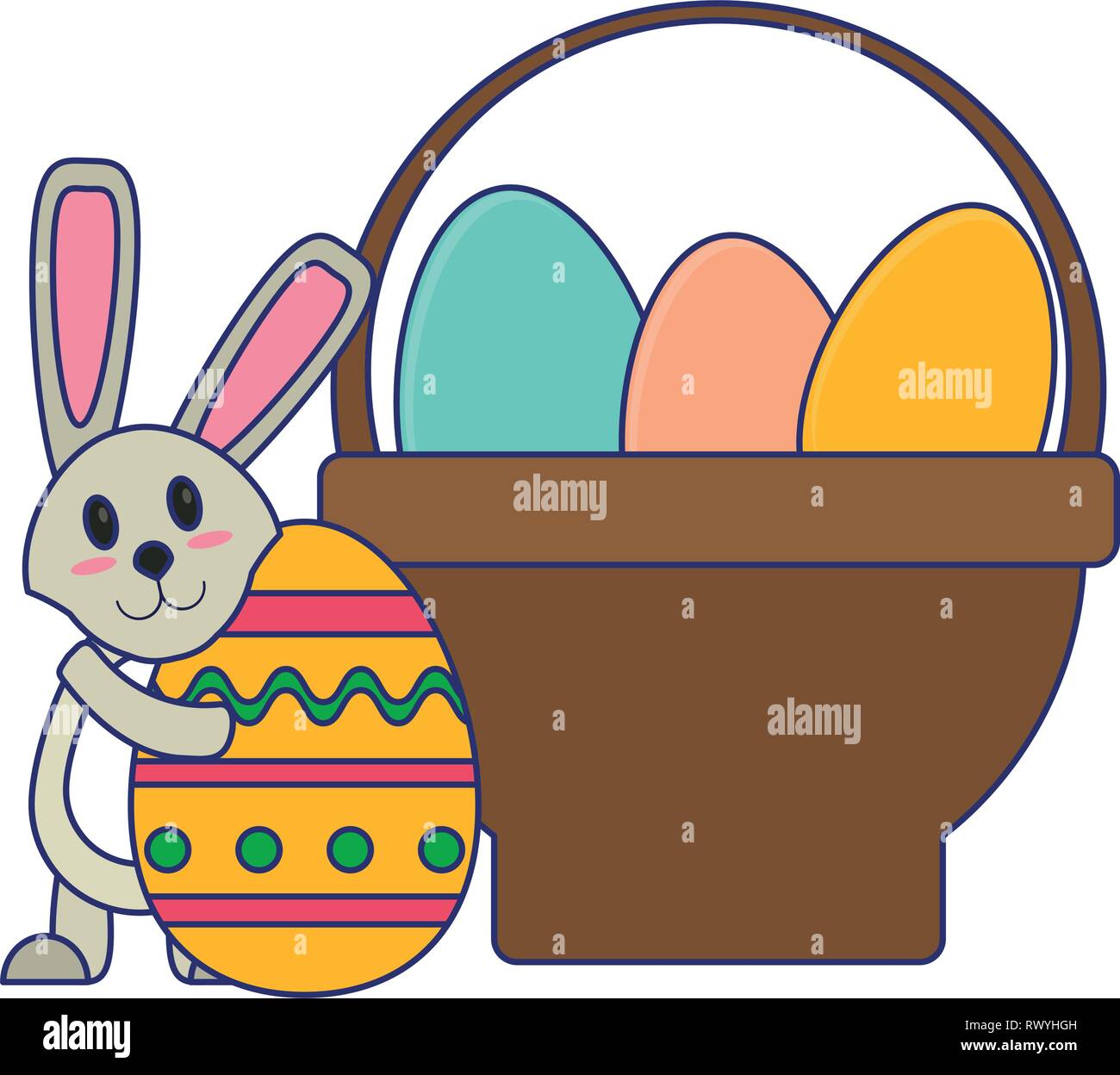 Easter day cute cartoons Stock Vector Image & Art - Alamy