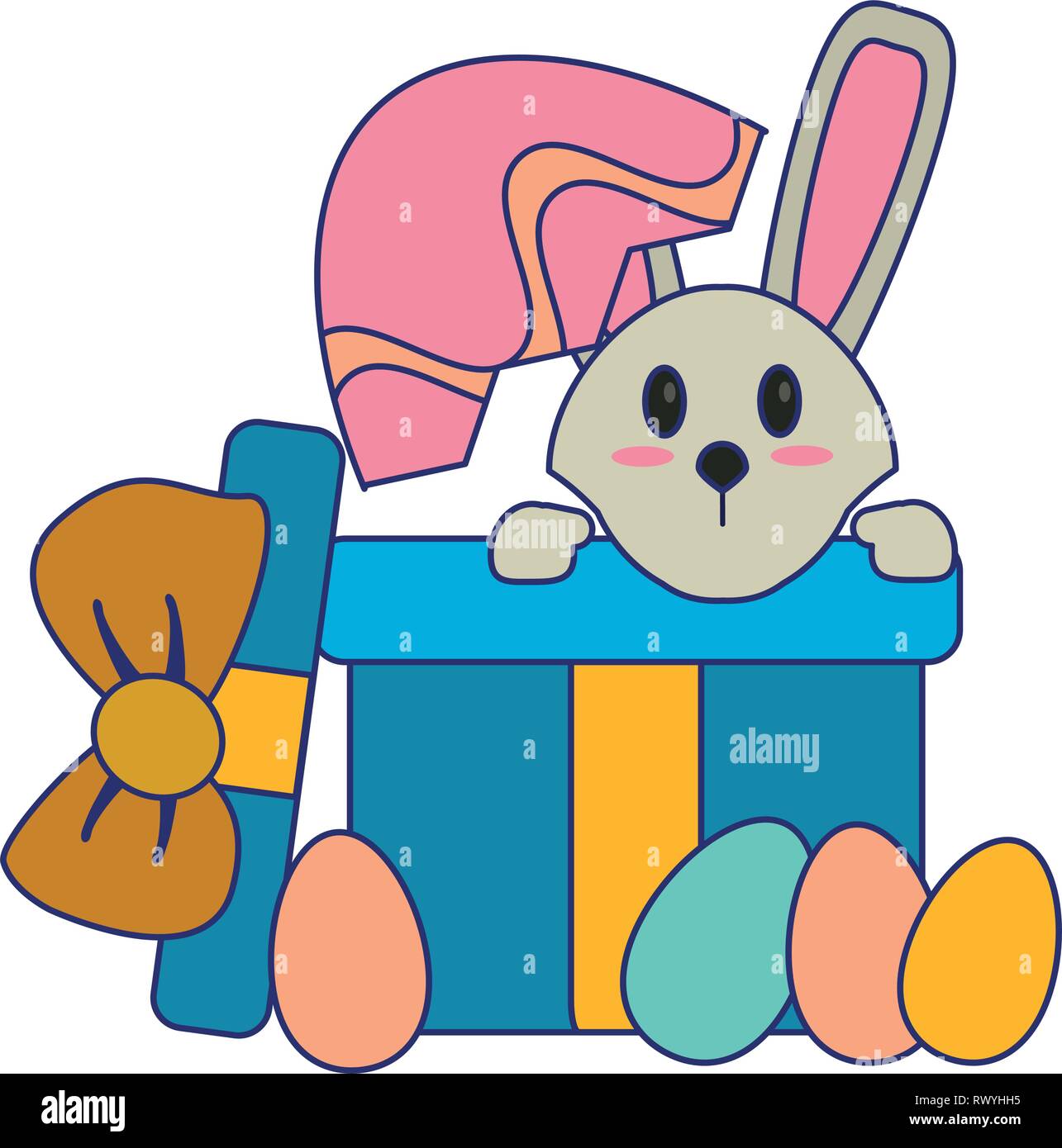 Easter day cute cartoons Stock Vector Image & Art - Alamy