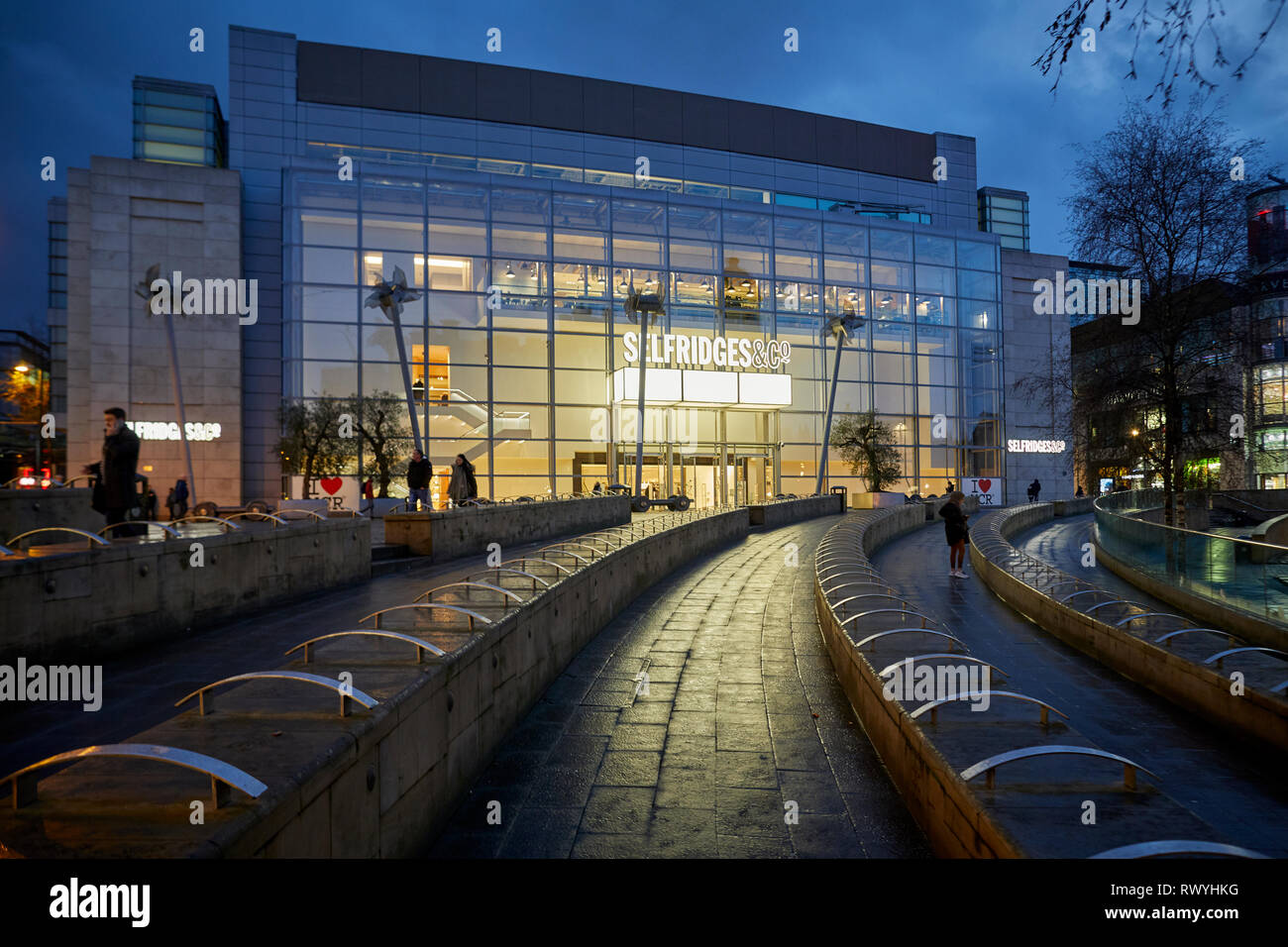 Selfridges & Co at Exchange Square Manchester city centre Stock Photo ...