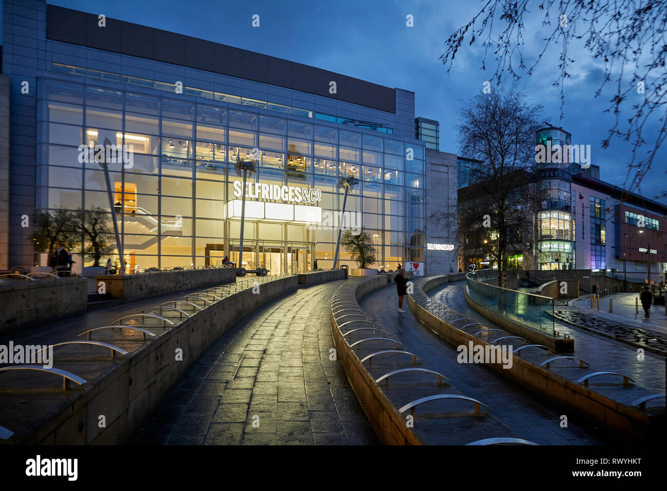 Selfridges & Co at Exchange Square Manchester city centre Stock Photo ...