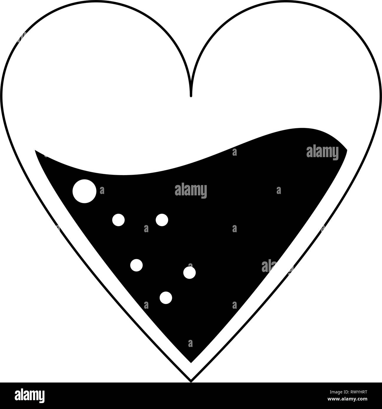 Heart blood symbol in Black and White Stock Photos & Images - Alamy