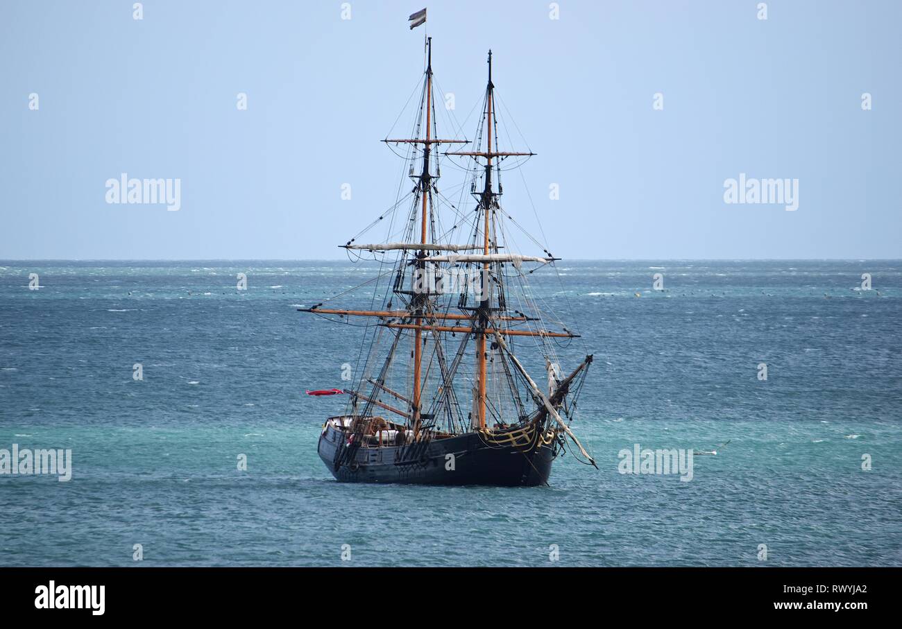 Tall ship at sea 060416 Stock Photo - Alamy
