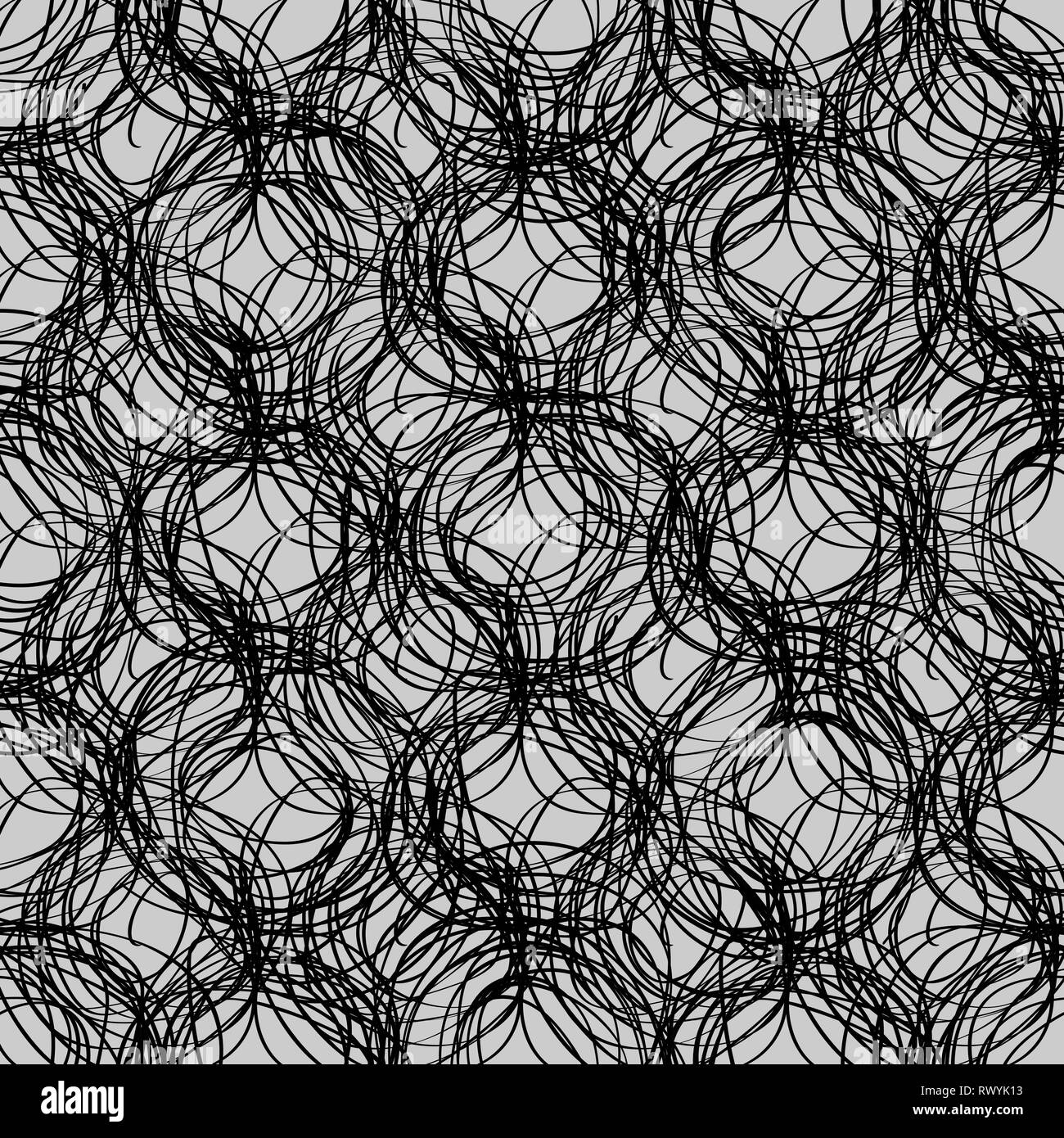 hatching vector illustration. Abstract seamless pattern with scribble ...