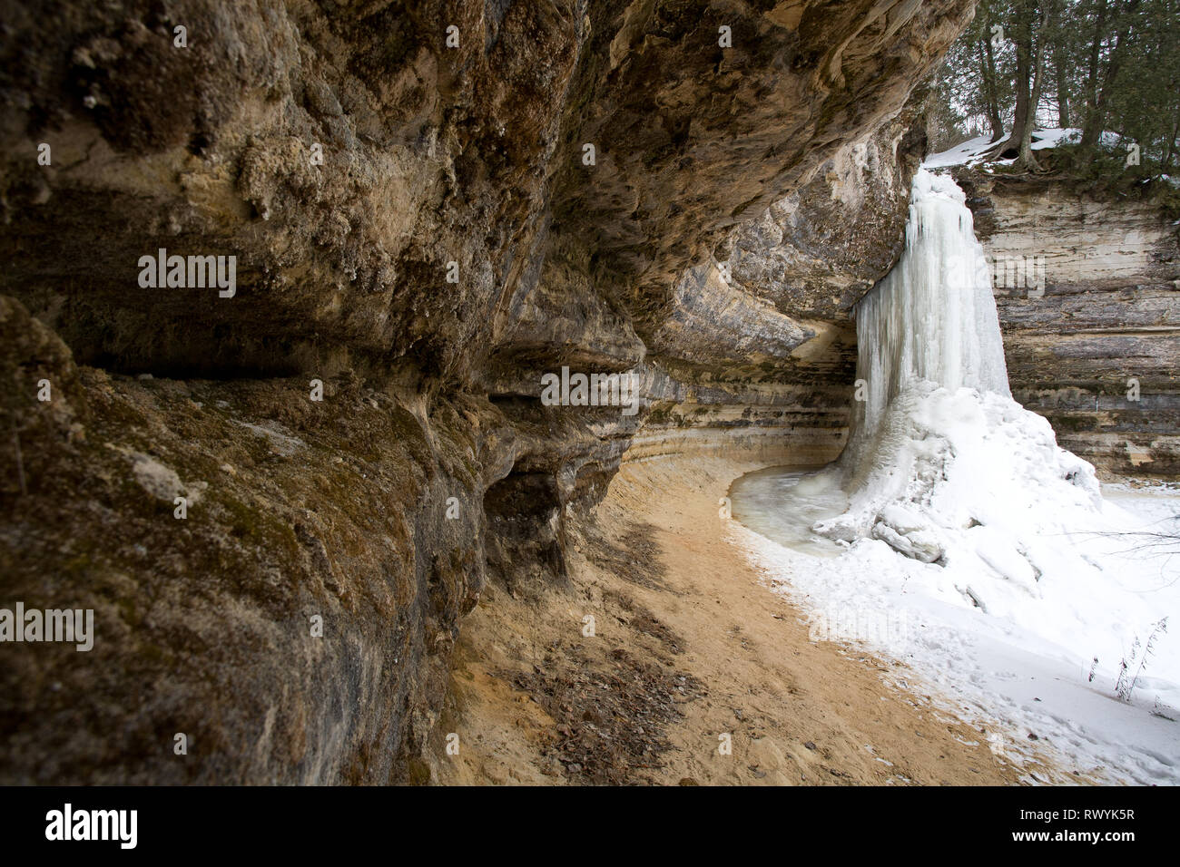 Munising Falls, Alger County, Michigan, USA Stock Photo - Alamy