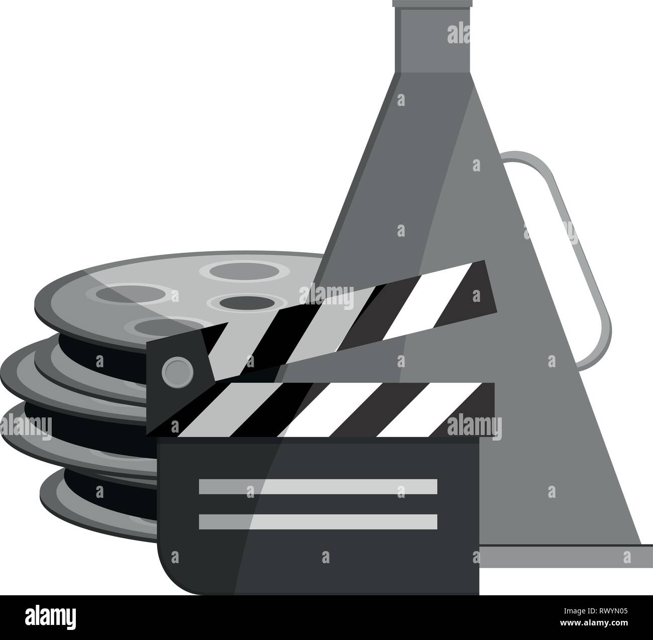 Film reels cinema Stock Vector Images - Alamy