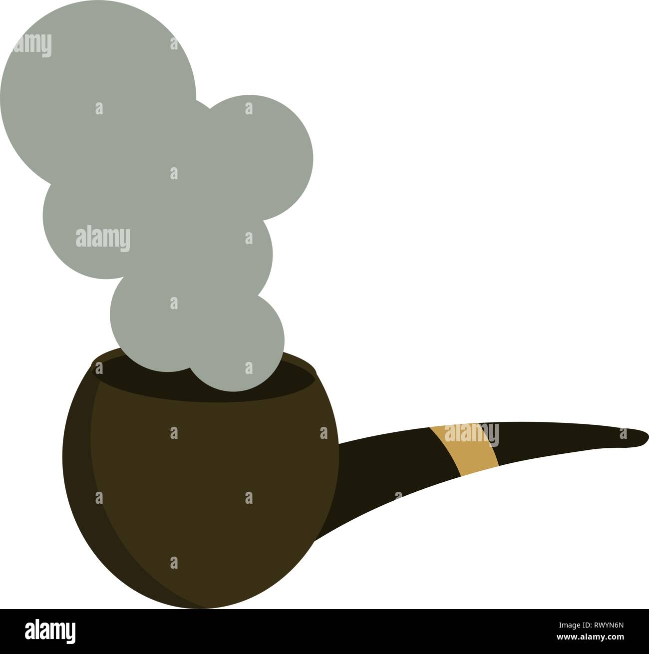 Tobacco pipe cartoon isolated Stock Vector Image & Art - Alamy