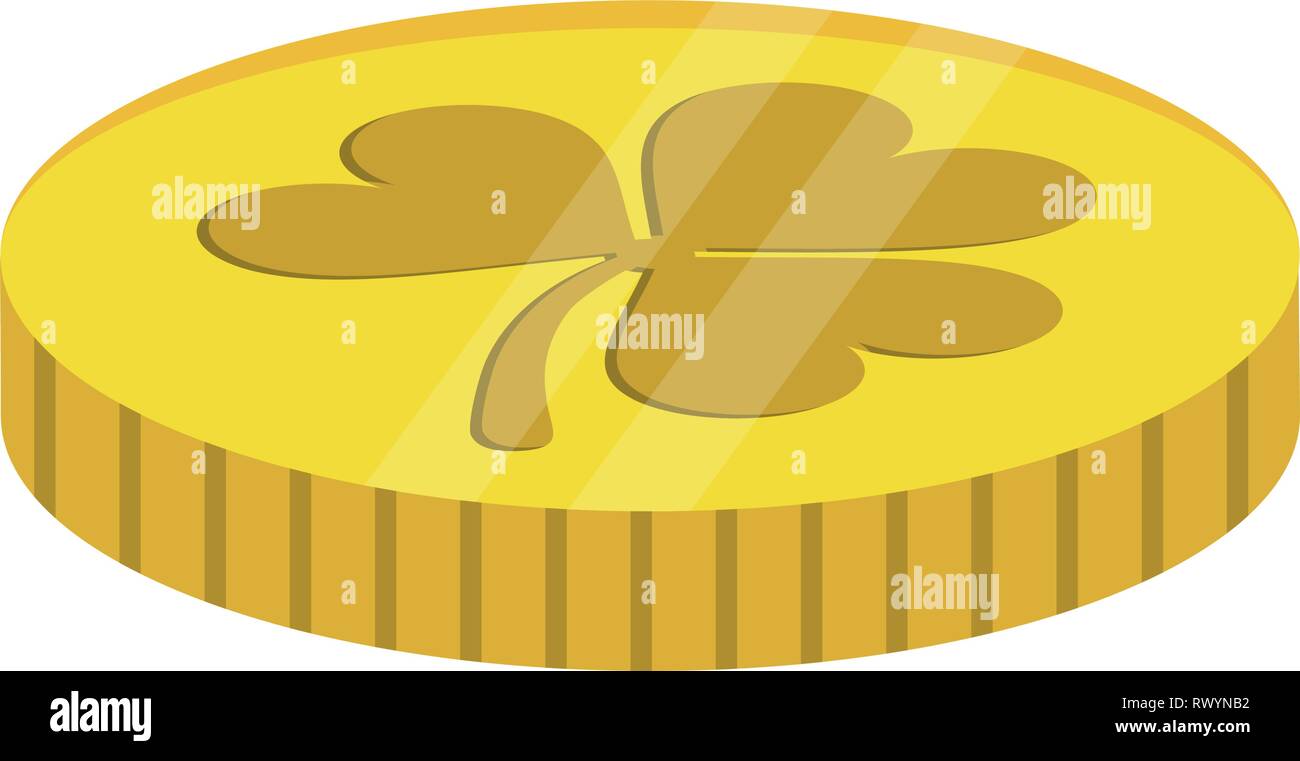 shamrock coin isolated cartoon Stock Vector Image & Art - Alamy