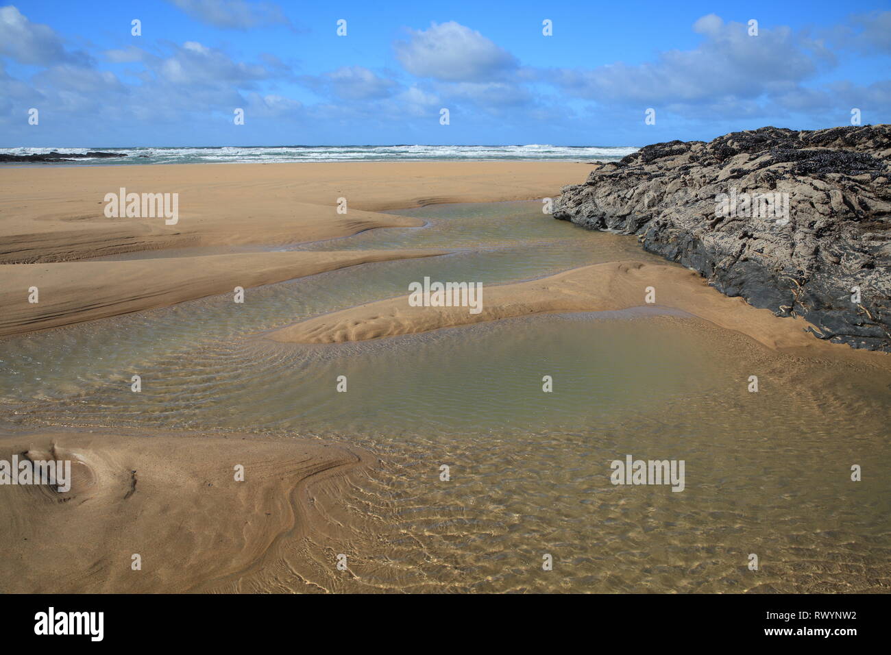 Treyarnon bay rock pools, North Cornwall, England,UK Stock Photo - Alamy