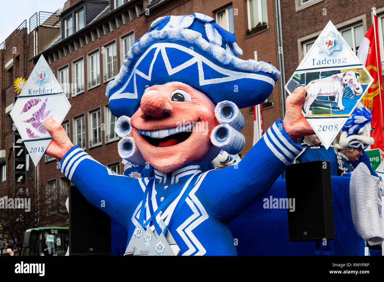 Düsseldorf, Germany. 4 March 2019. The annual Rosenmontag (Rose Monday ...