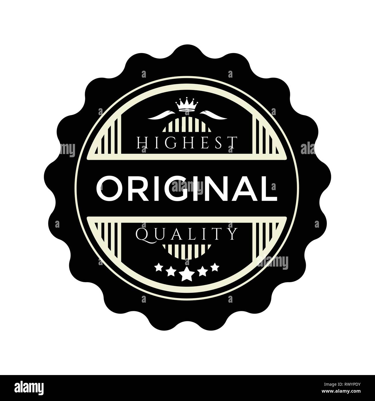 Vintage badge design. Original quality premium sign for product Stock ...