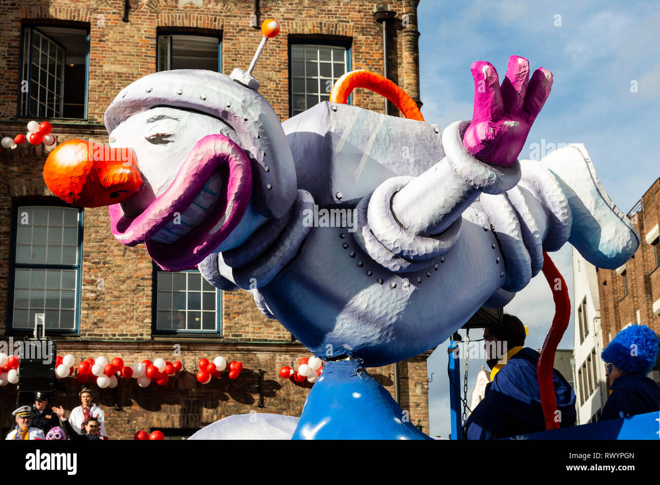 Düsseldorf, Germany. 4 March 2019. The annual Rosenmontag (Rose Monday ...