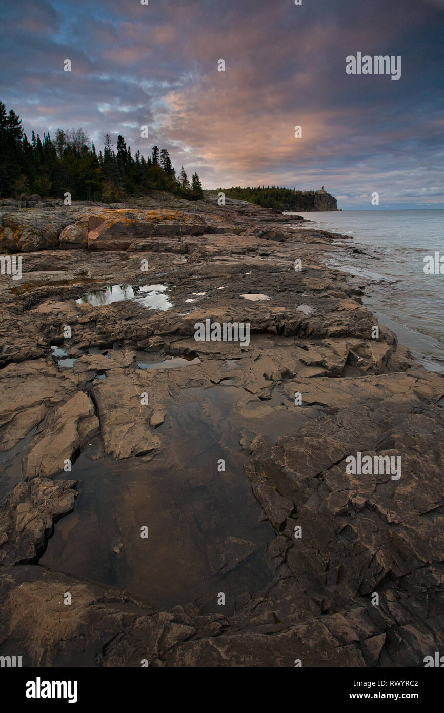 Split Rock Lighthouse State Park, Lake County, Minnesota, USA Stock ...