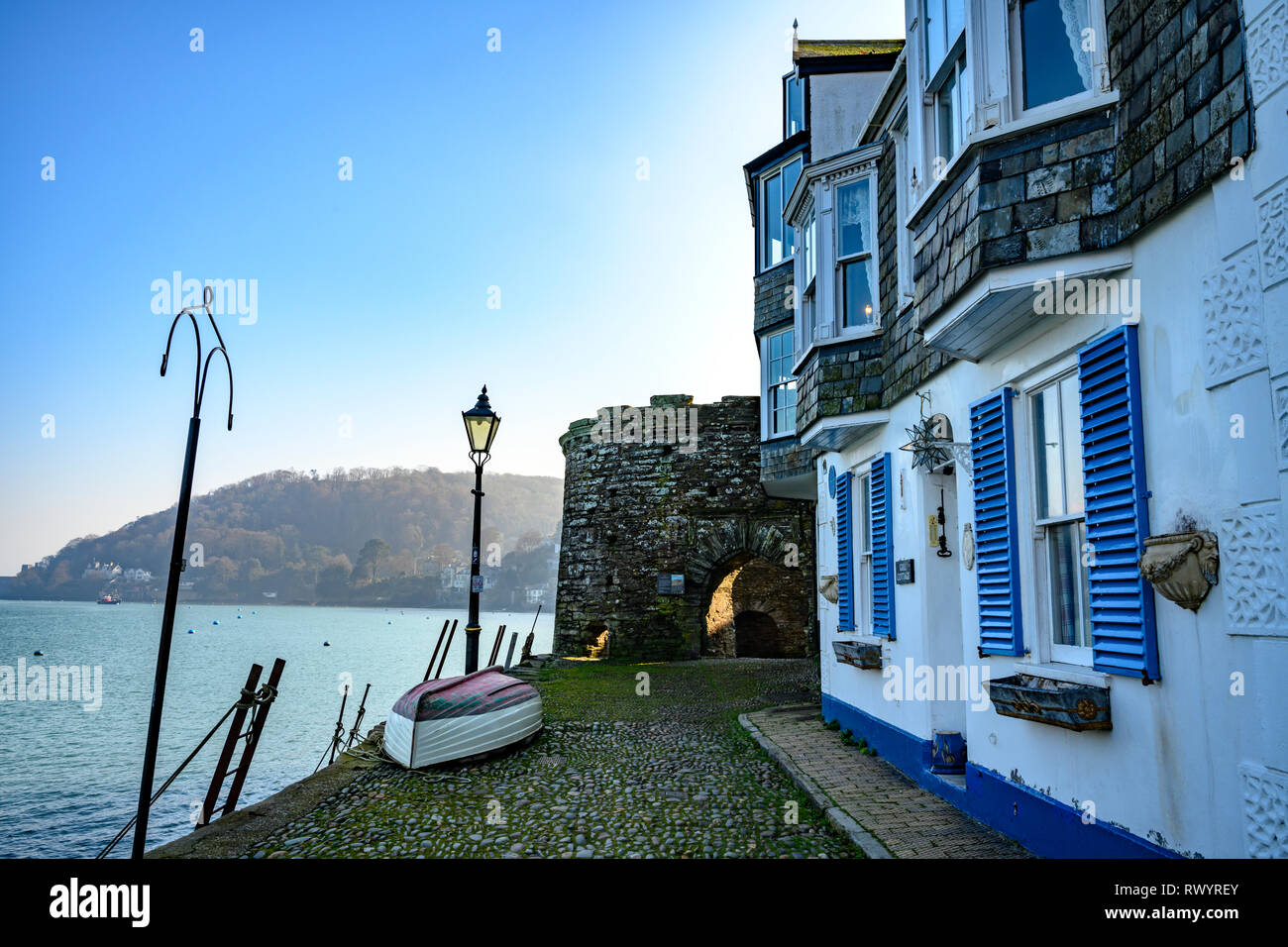 View of Bayard's Cove Fort in Dartmouth in South Devon Stock Photo - Alamy