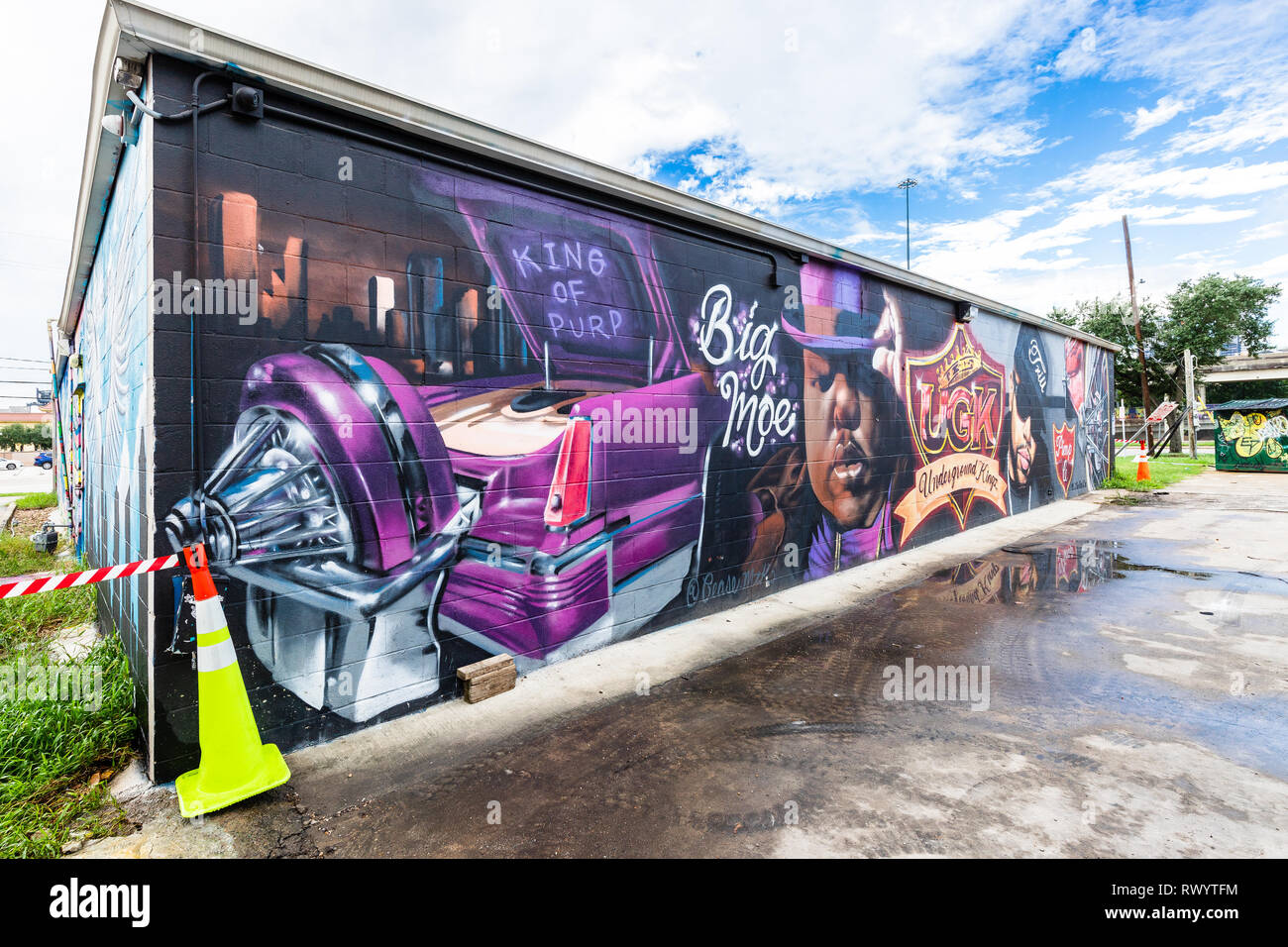 Graffiti by some talented artists in Downtown Houston, TX Stock Photo ...