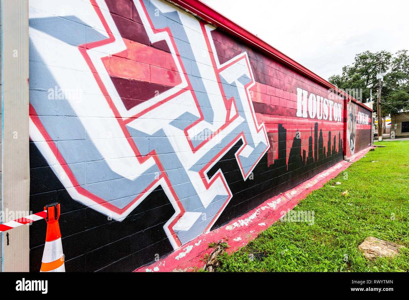 Graffiti by some talented artists in Downtown Houston, TX Stock Photo ...