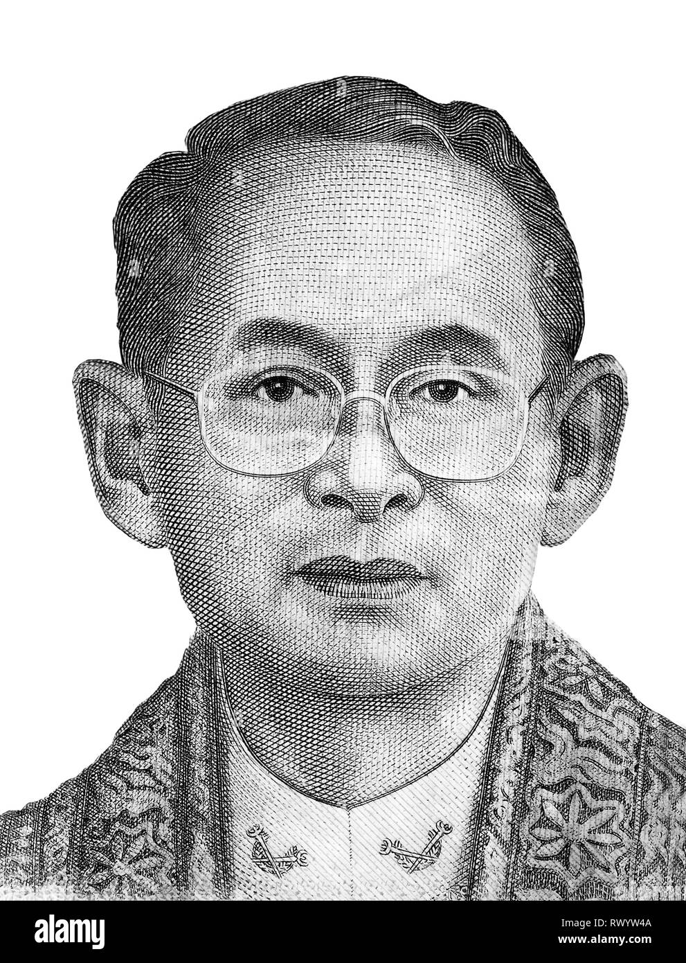 Portrait king rama ix thailand hi-res stock photography and images - Alamy