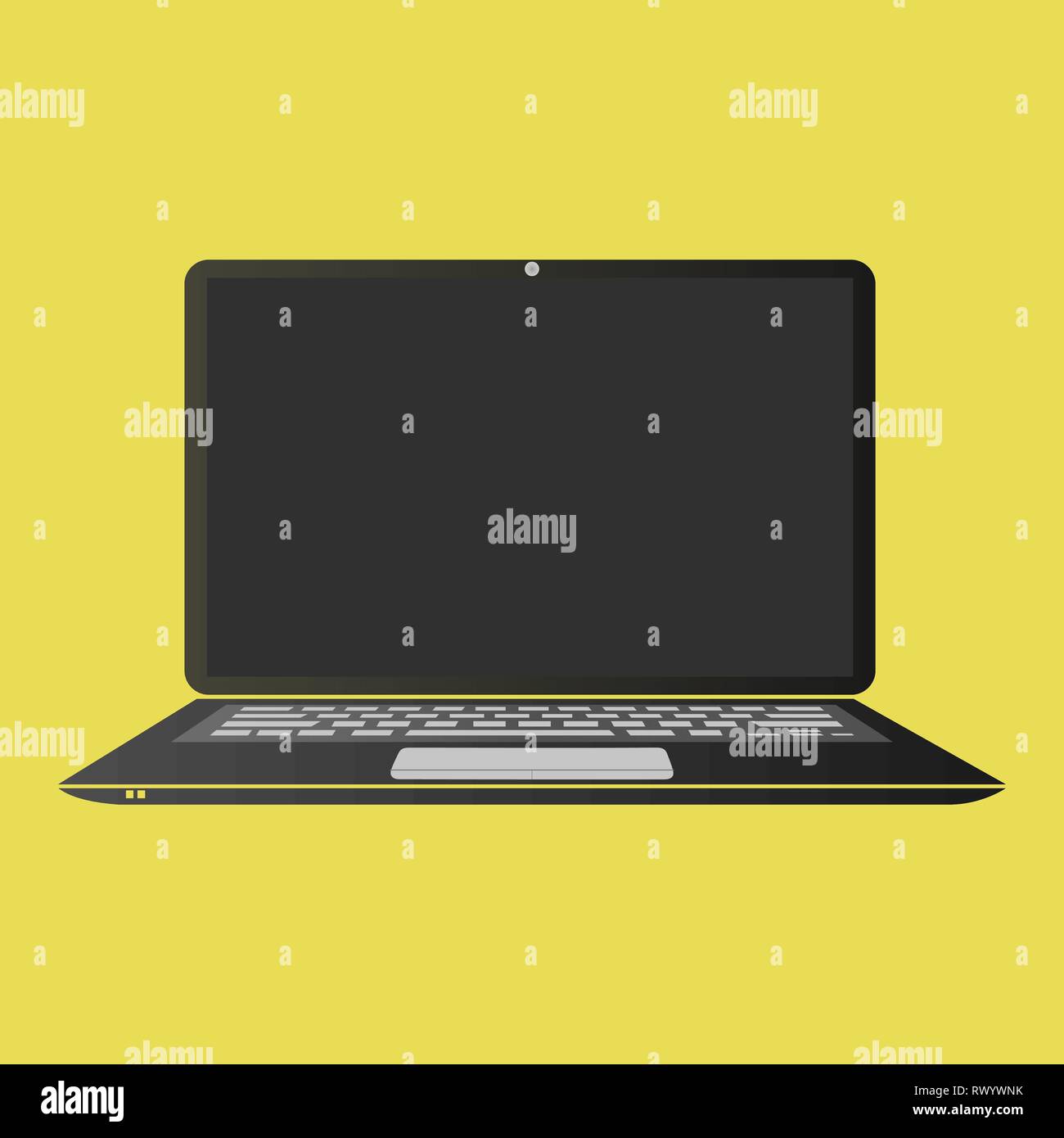 Laptop Flat Icon Vector Illustration Stock Vector Image & Art - Alamy