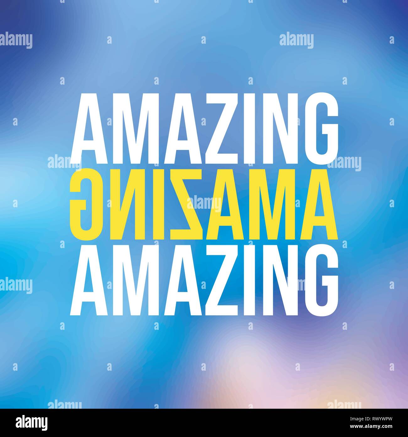 amazing. Life quote with modern background vector illustration Stock ...