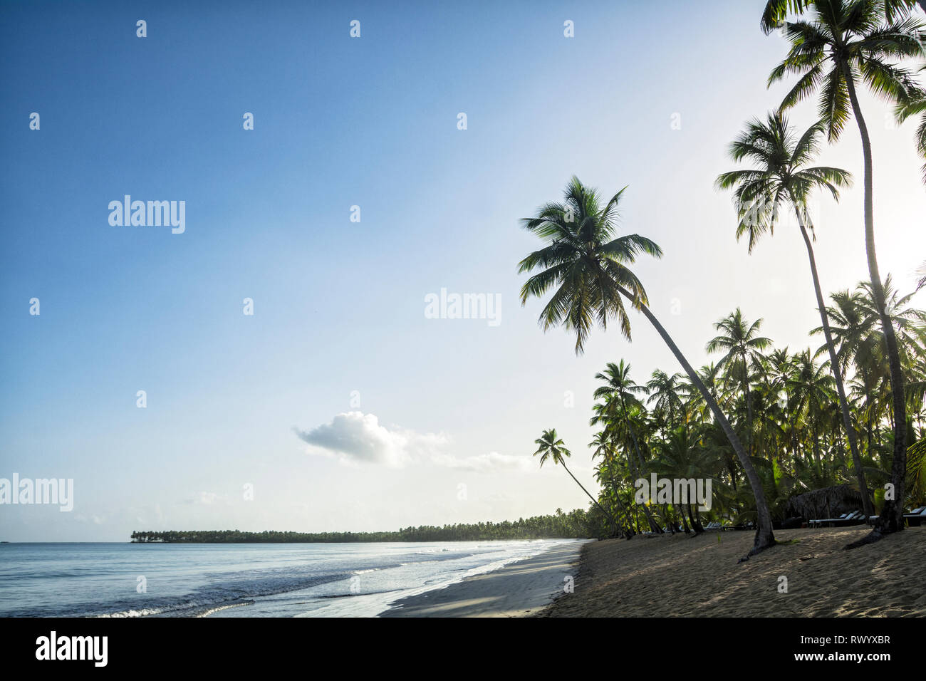 Coson beach is one of the most beautiful beaches of Las Terrenas, where ...