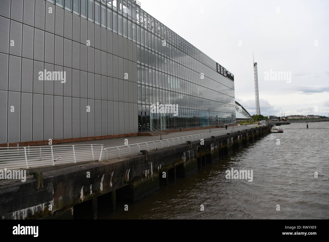 BBC Pacific Quay. BBC Scotland headquarters situated on the River Clyde ...