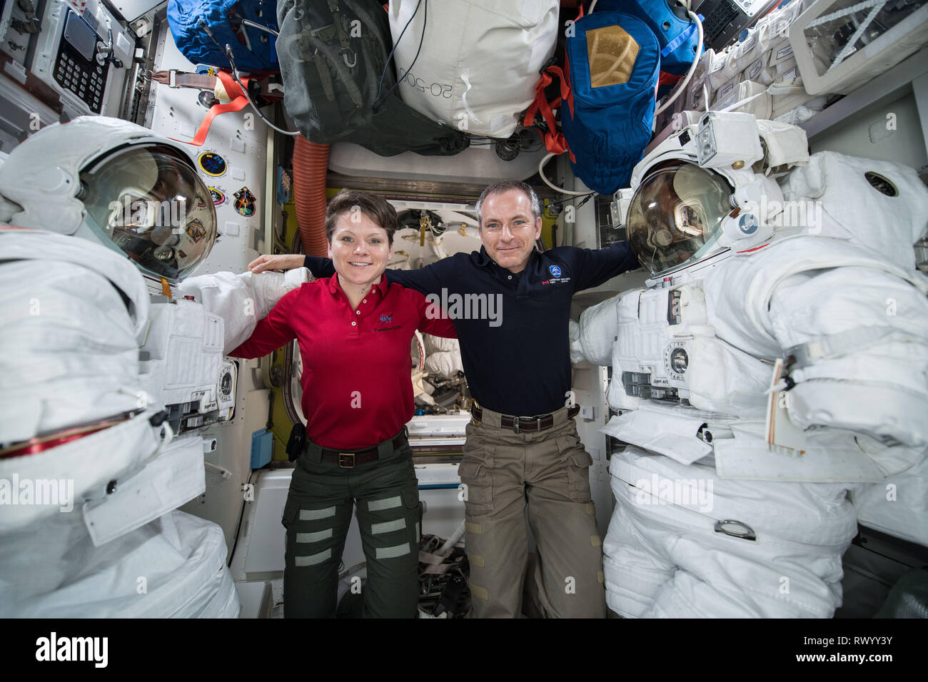 Canadian Space Agency astronaut David Saint-Jacques and NASA astronaut ...