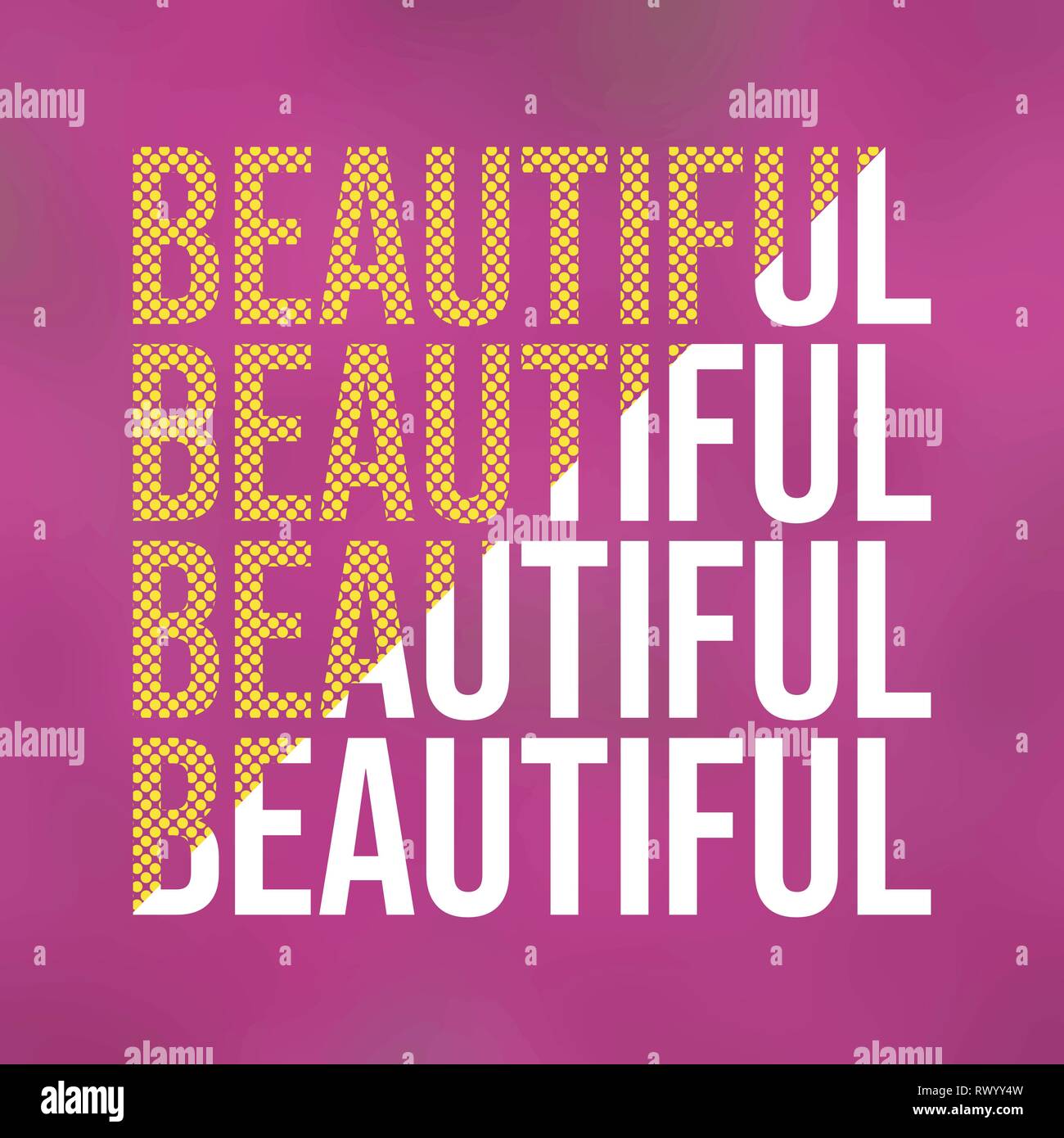 beautiful. Love quote with modern background vector illustration Stock ...