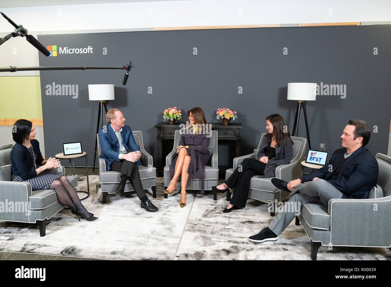 U.S First Lady Melania Trump participates in a discussion on online ...