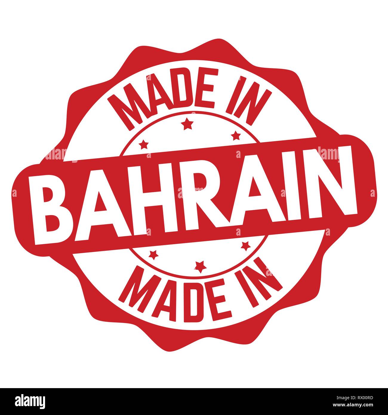 Made in Bahrain sign or stamp on white background, vector illustration ...