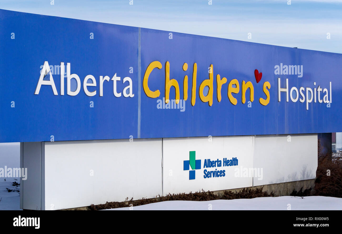 Alberta Calgary Canada Childrens Hospital High Resolution Stock ...