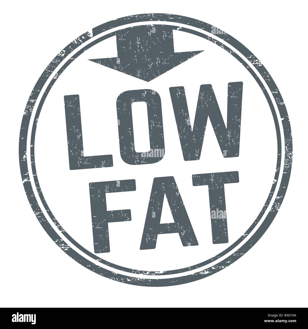 Low fat sign or stamp on white background, vector illustration Stock ...