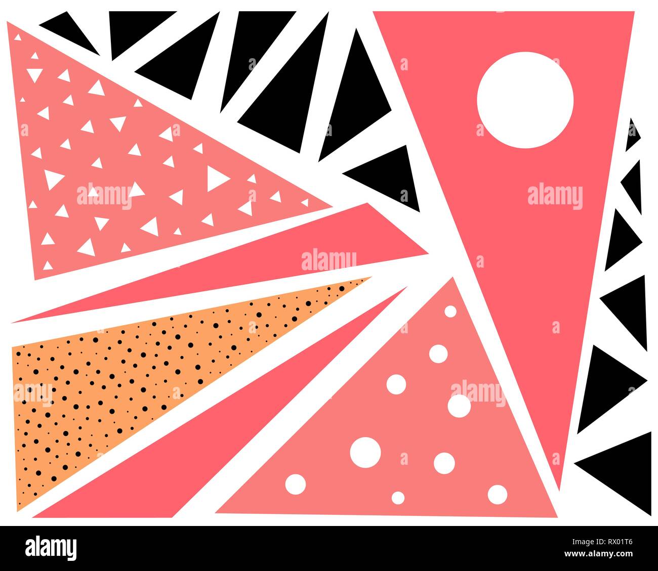 pink abstract geometric background pattern shape set Stock Vector Image ...