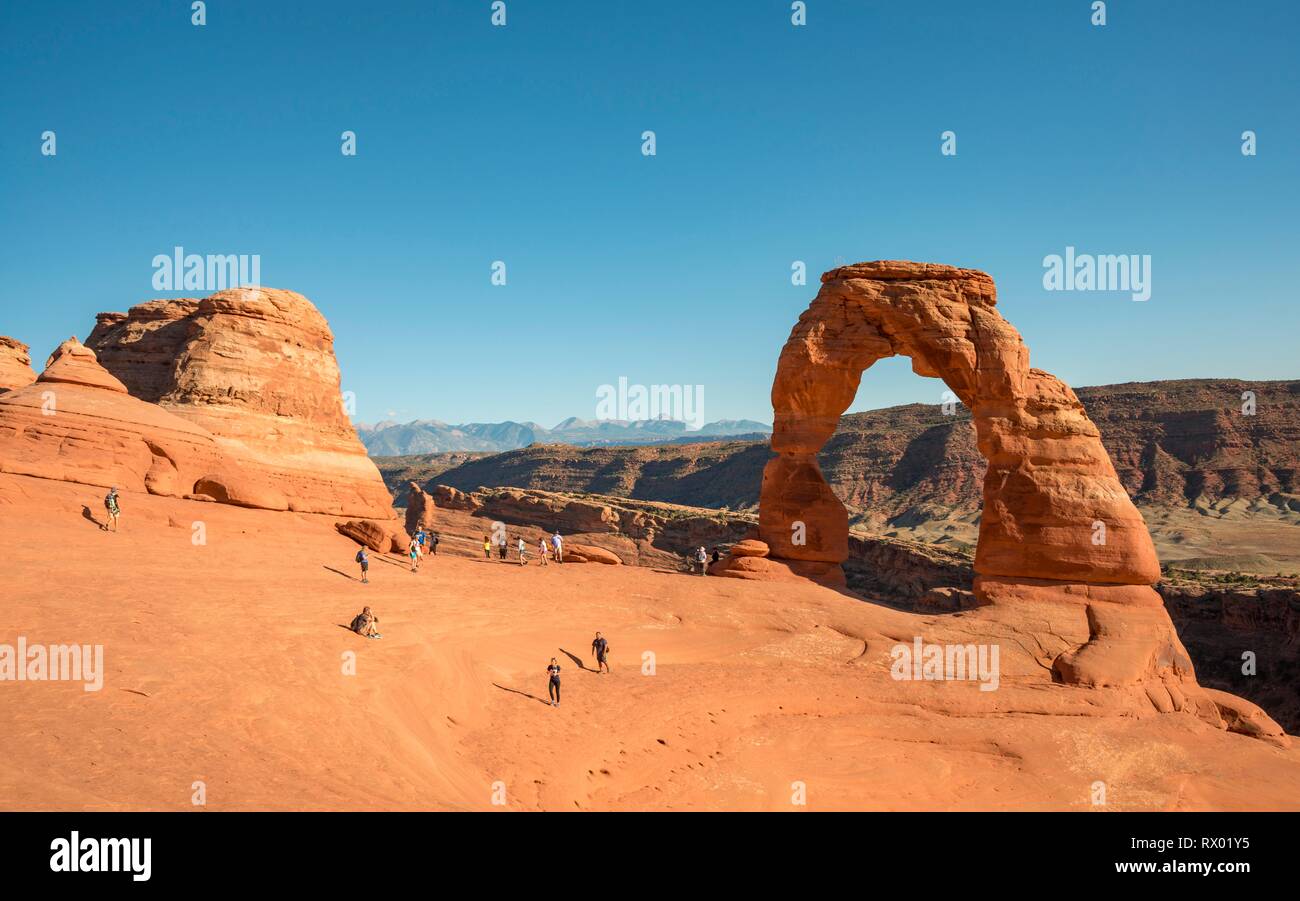 Natural Arch Delicate Arch, Arches National Park, Moab, Utah, USA Stock ...