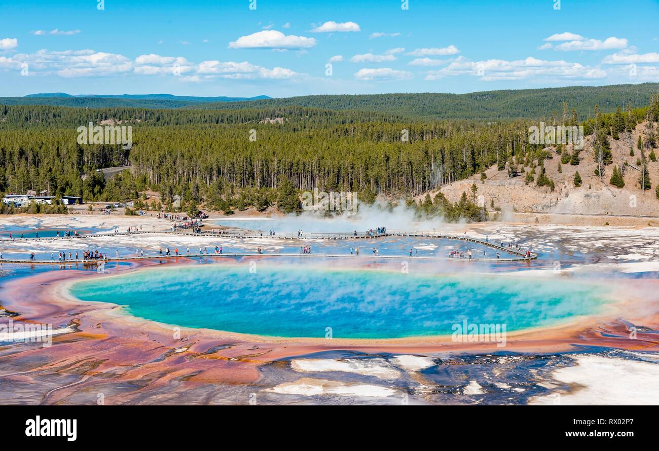 Mineral deposits grand prismatic spring hi-res stock photography and ...