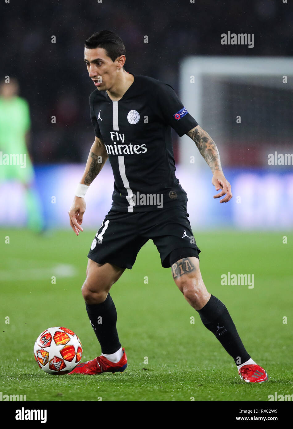 Paris Saint-Germain's Angel Di Maria during the UEFA Champions League ...