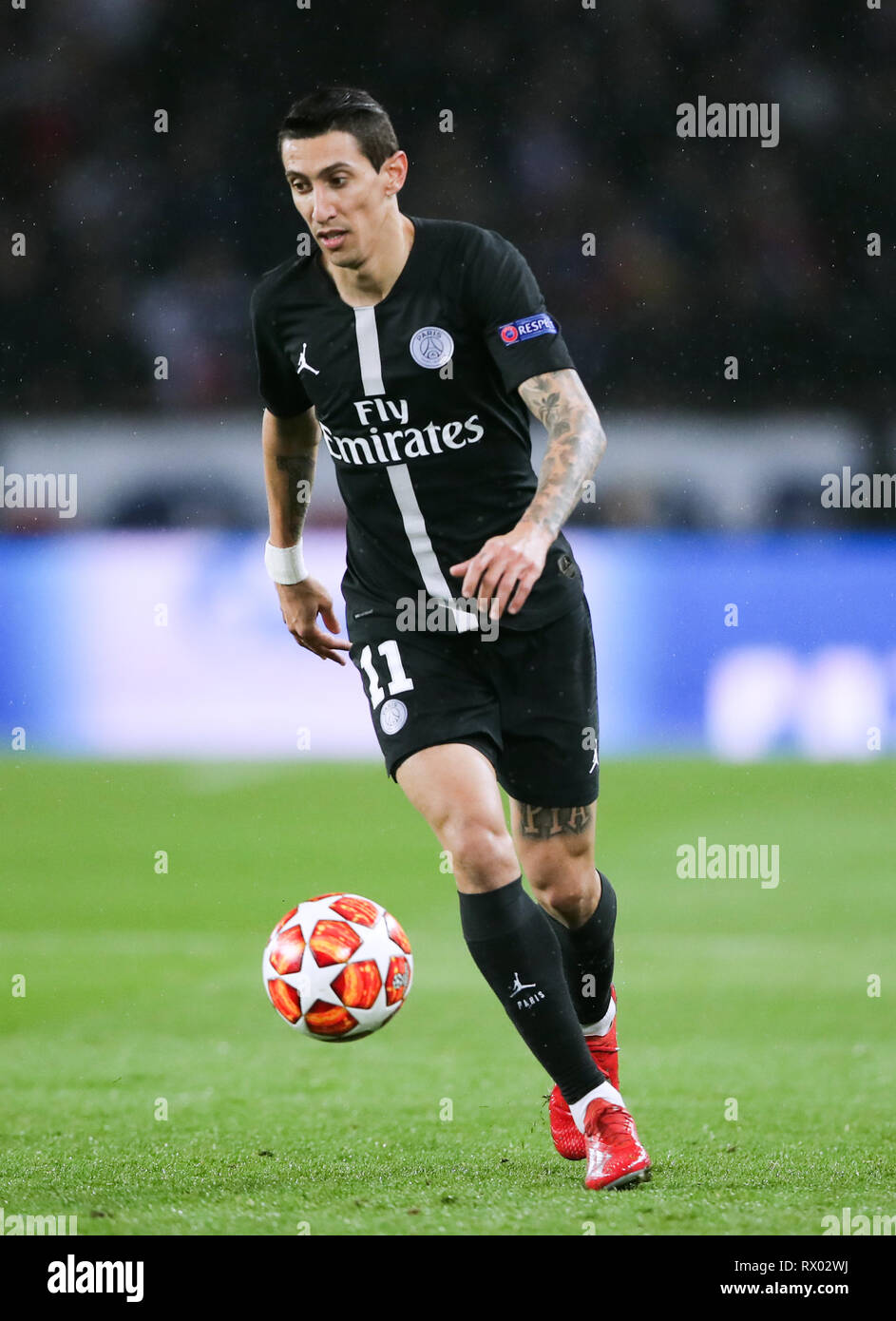 Paris Saint-Germain's Angel Di Maria during the UEFA Champions League ...