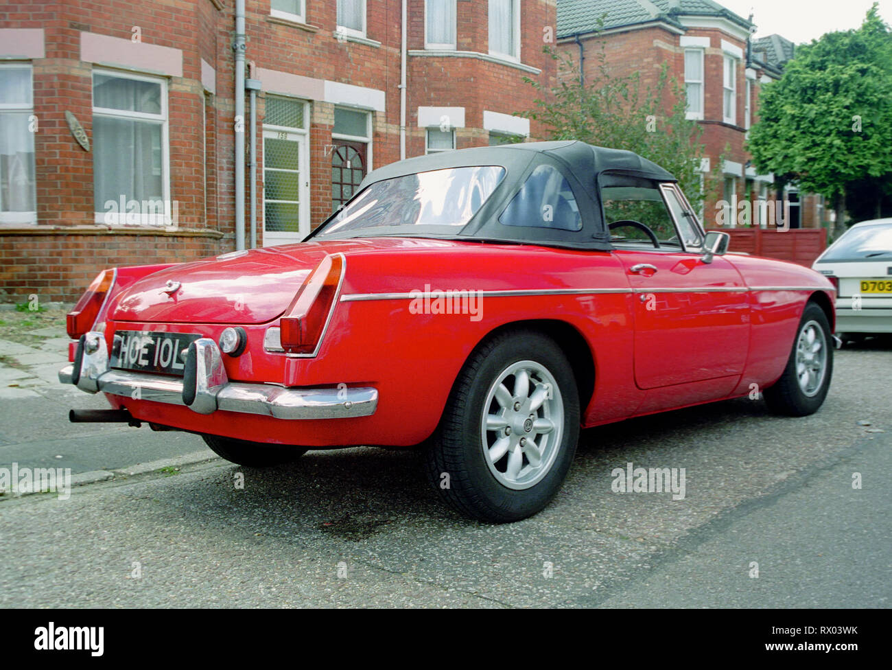 1971 MGB Roadster red convertible Stock Photo - Alamy