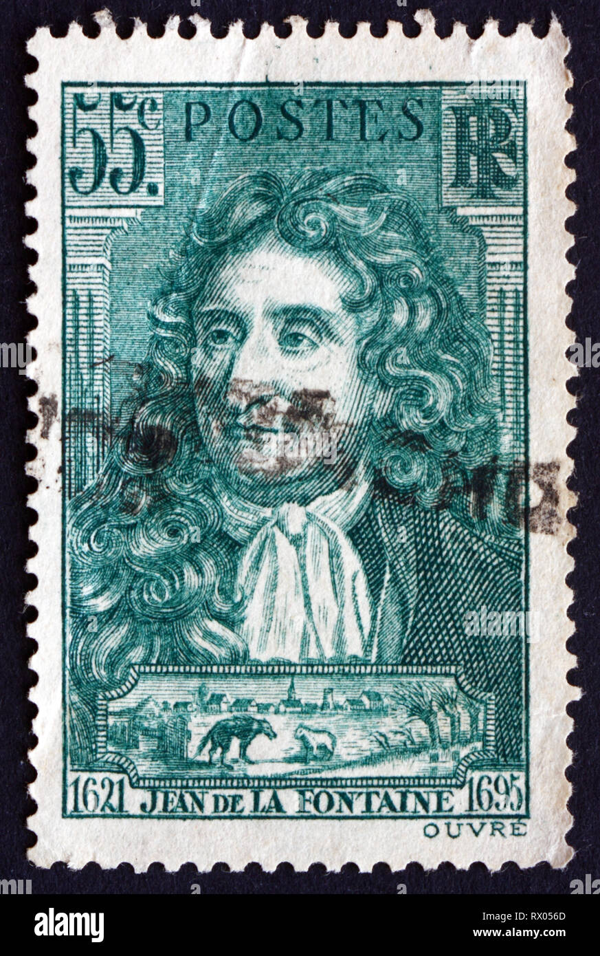 FRANCE - CIRCA 1938: a stamp printed in the France shows Jean de La ...
