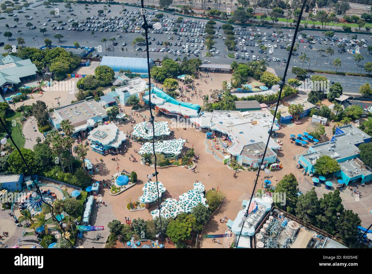 San Diego, JUN 27: Aerial view of the famous SeaWorld on JUN 27, 2018 ...