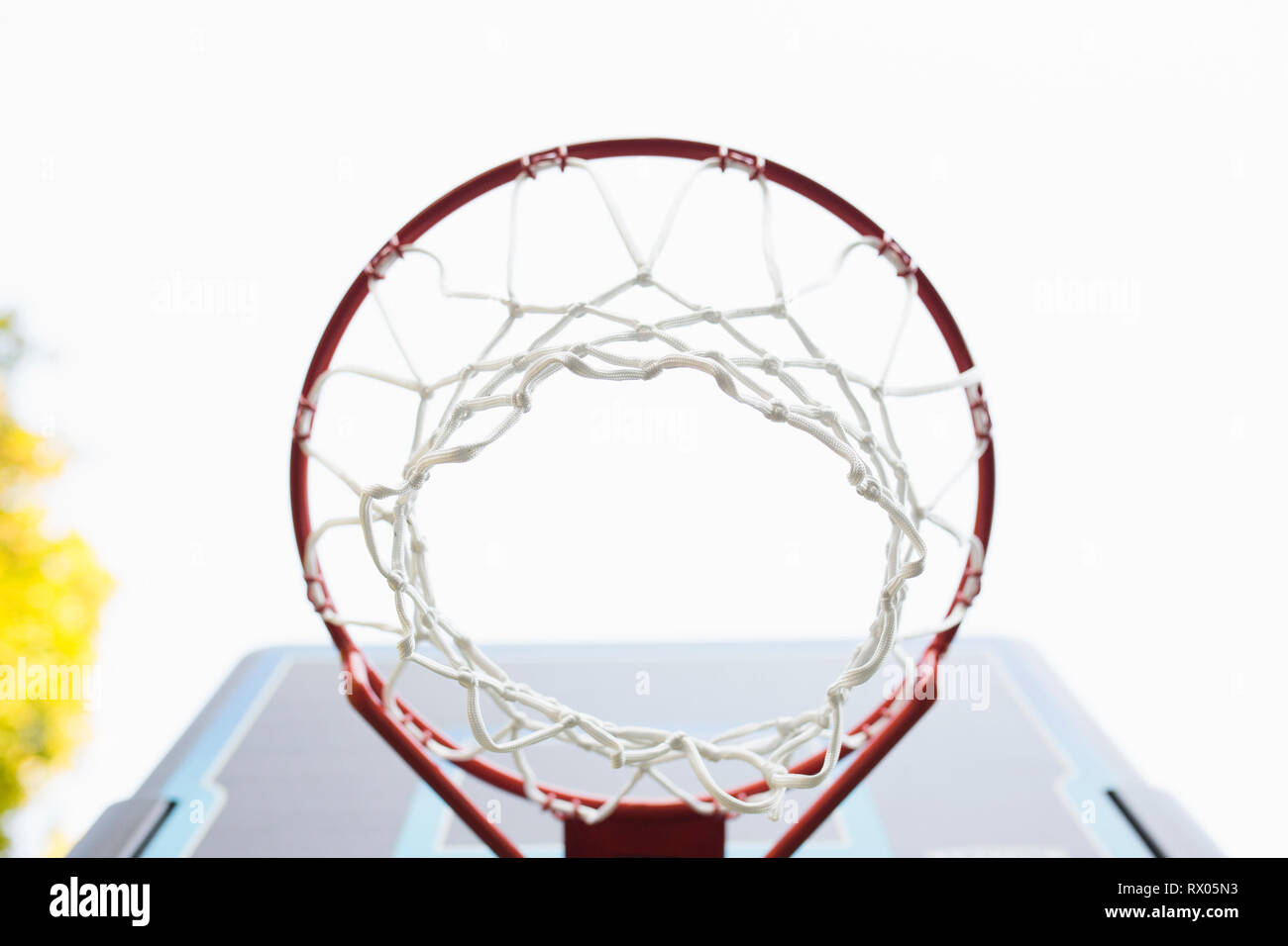 Low angle view basketball hoop hi-res stock photography and images - Alamy