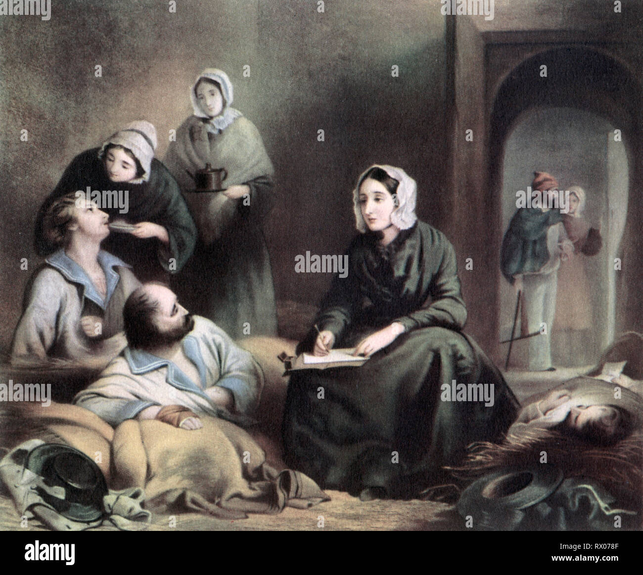 Florence Nightingale at the Hospital, Scutari, 1st January 1855. By J ...