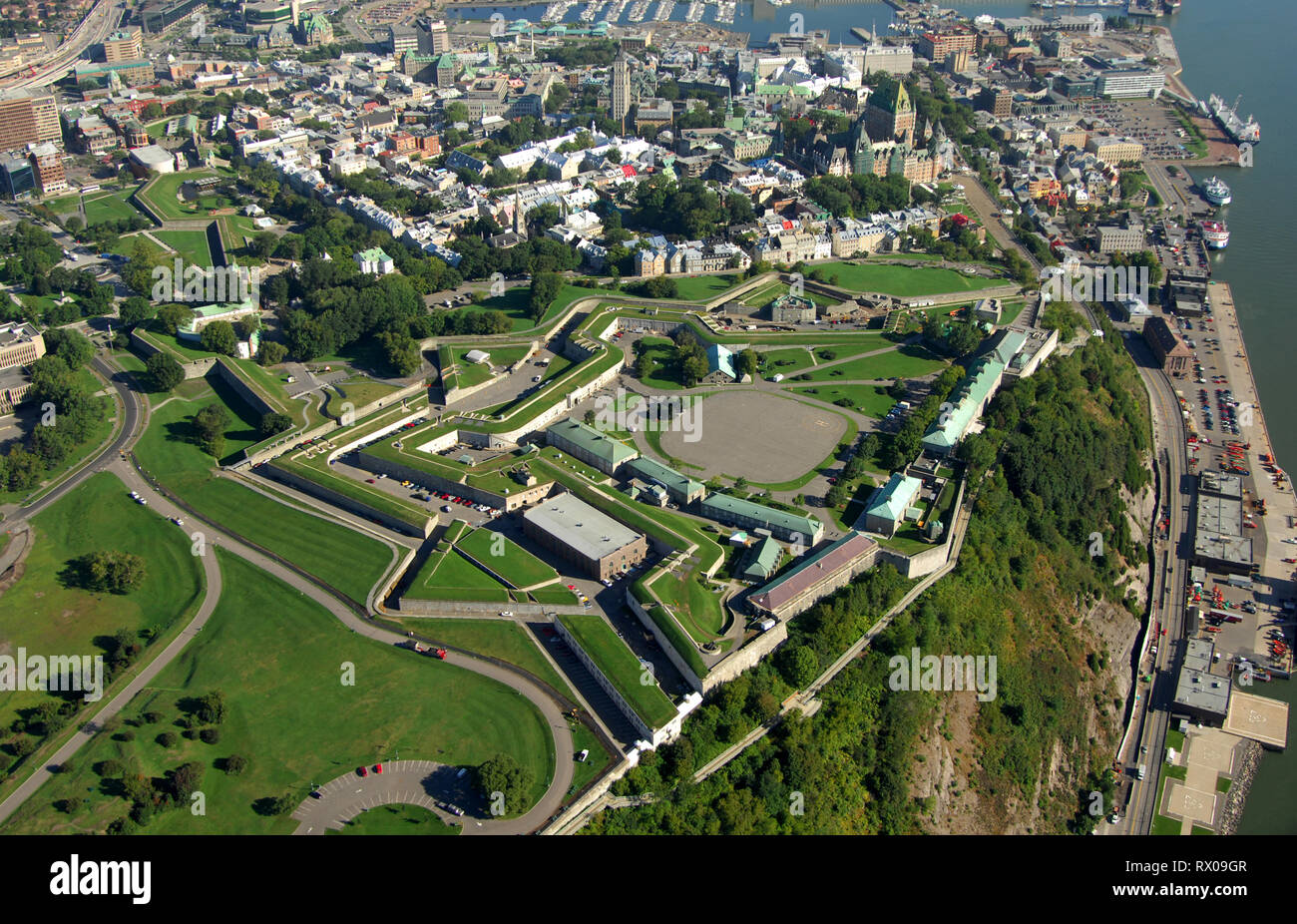 Citadelle quebec aerial view hi-res stock photography and images - Alamy