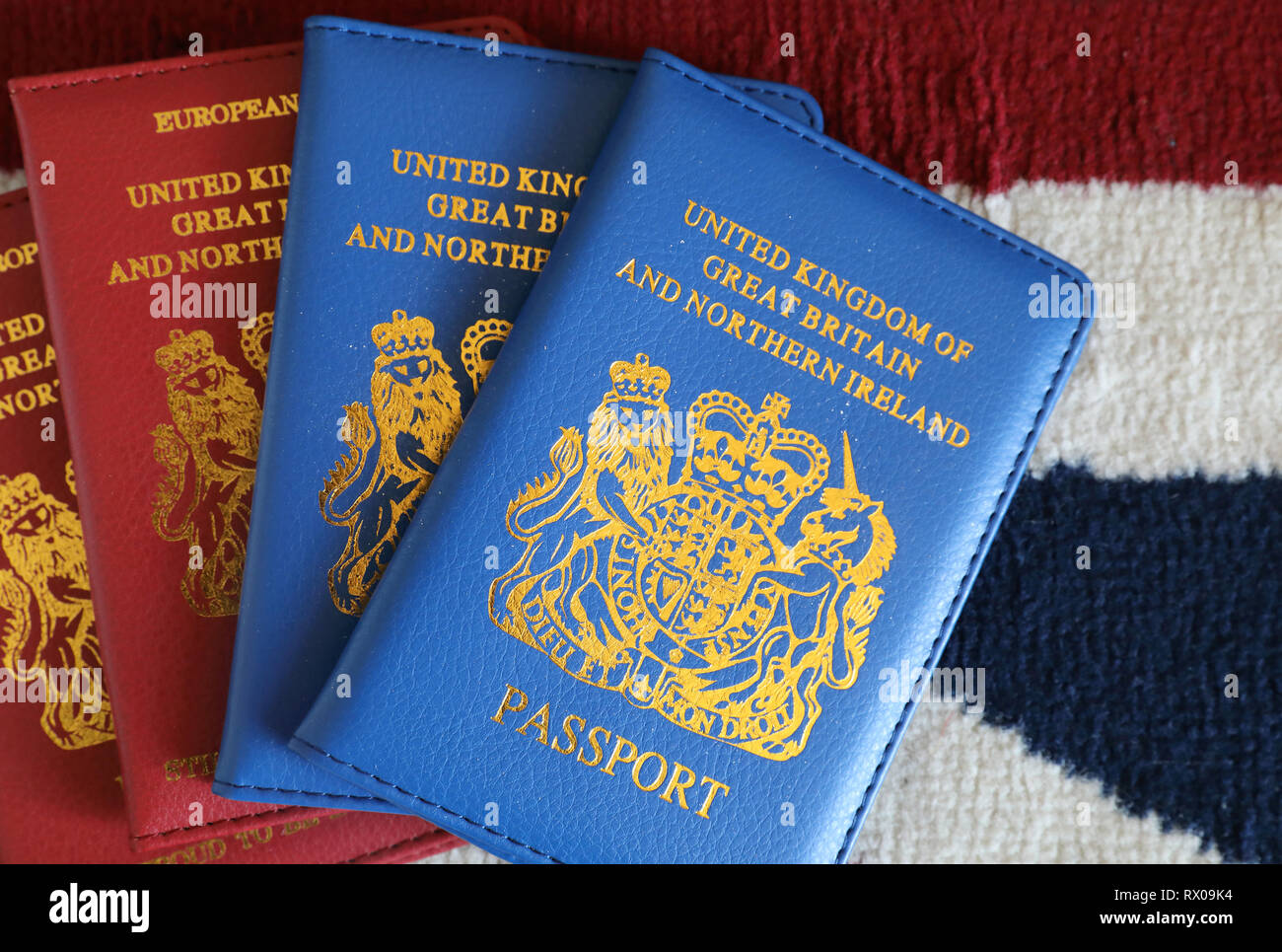 Old new british passport hi-res stock photography and images - Alamy