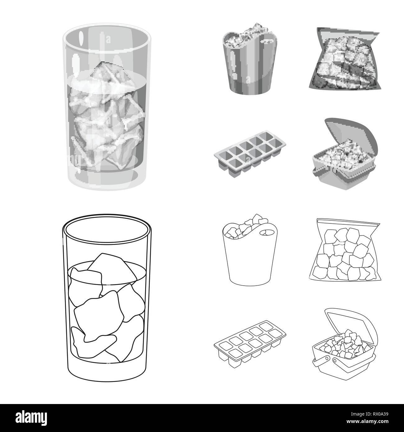 ice,bucket,form,freezer,fridge,glass,cube,package,packaging,bar,crystal ...