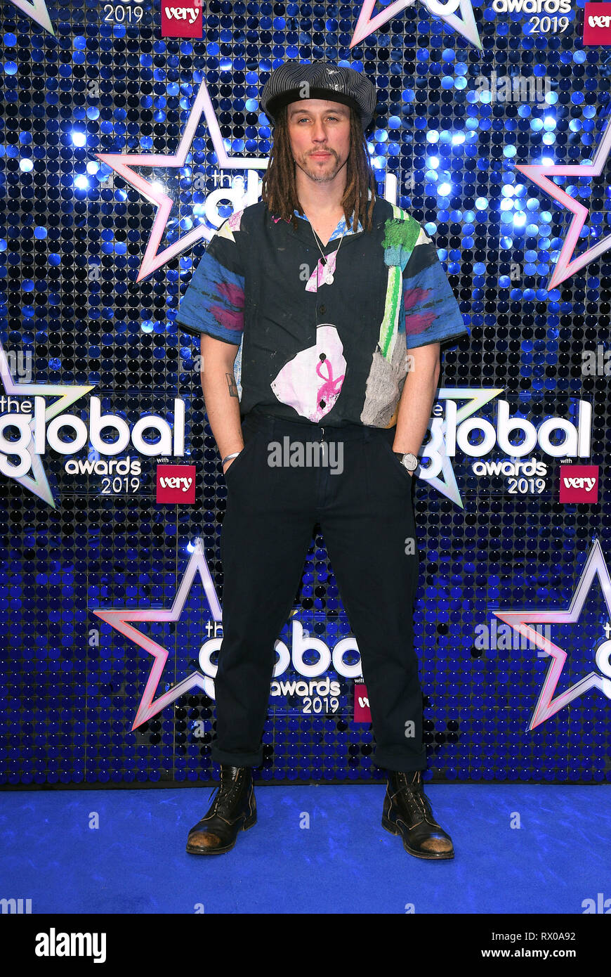 JP Cooper attends The Global Awards 2019 with Very.co.uk held at London ...