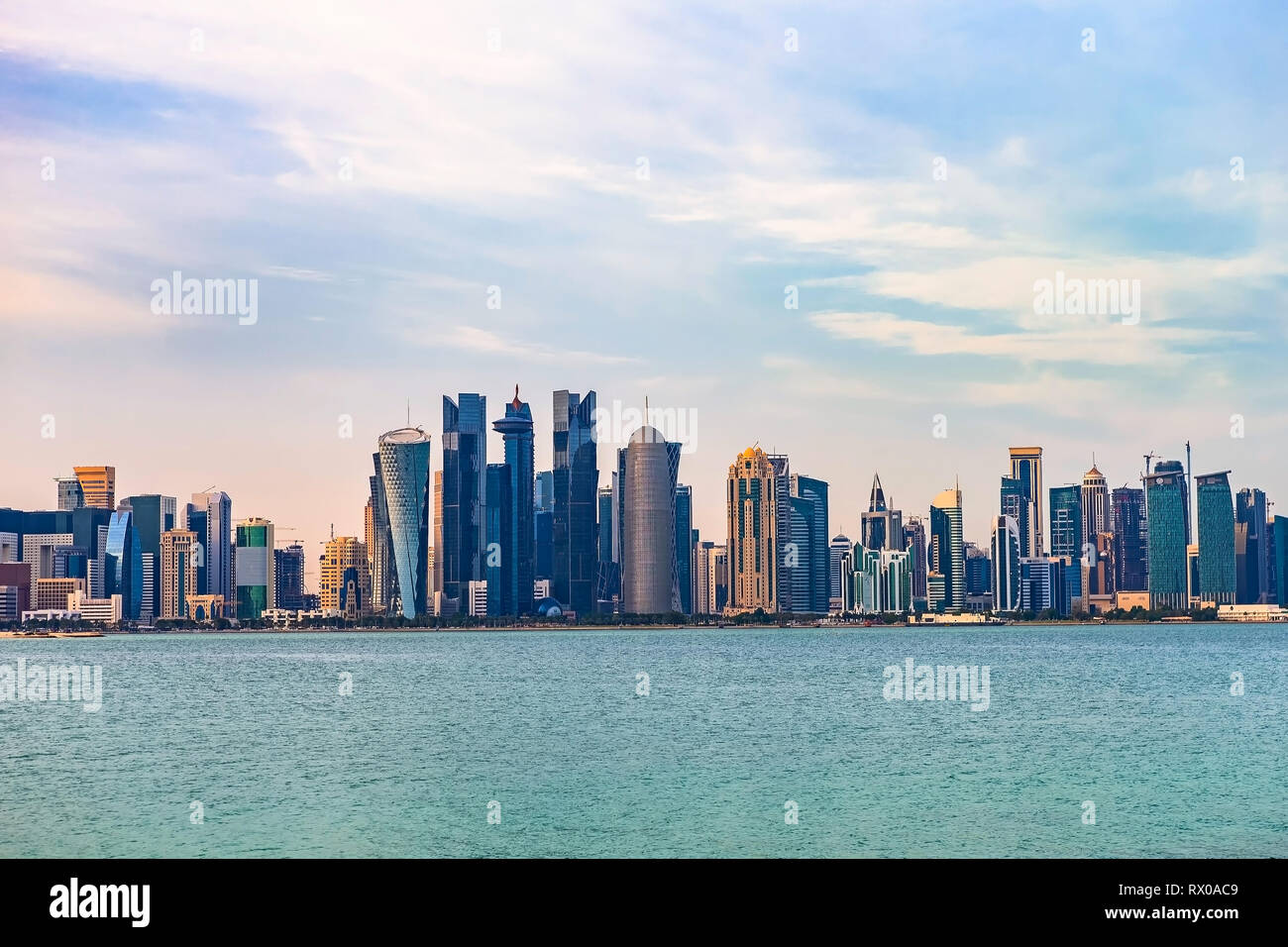 Doha citi view. Qatar Stock Photo - Alamy