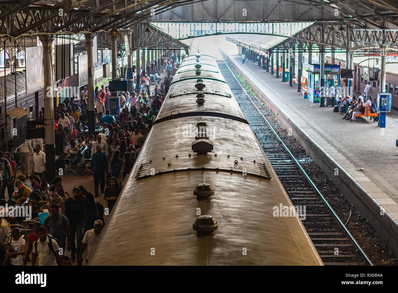 Colombo, Sri Lanka - December 19, 2018: Colombo Fort Railway Station ...