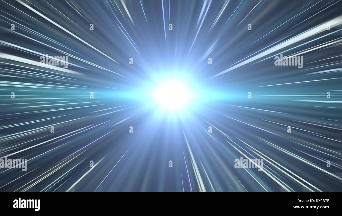 Light Beam Stars Warp. Divine light beam in cosmic star travel ...